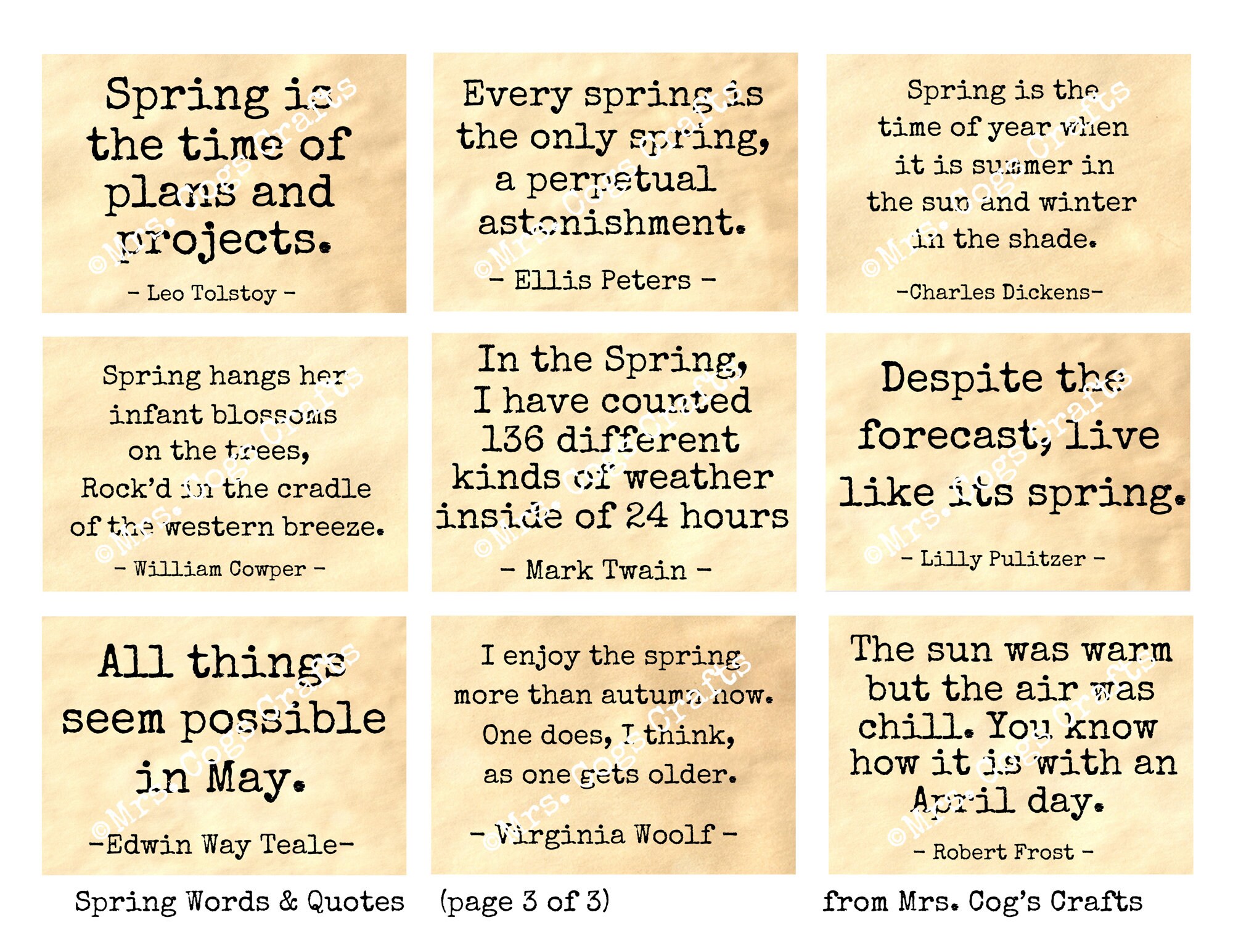 Spring Words & Quotes Journal Prompts Printable Words - Etsy