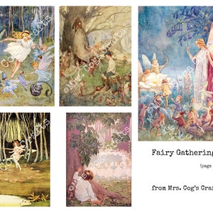 Fairy Gatherings - Digital Ephemera, Printable Images, Vintage Art ...