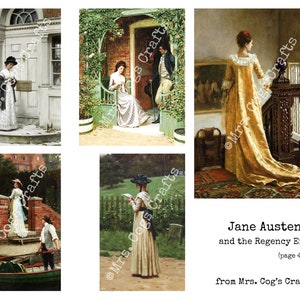 Jane Austen and the Regency Era - Printable Images, Ephemera Classics ...