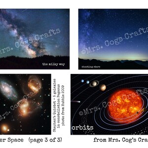 Outer Space - Digital Ephemera, Printable Images, Vintage Art, Instant ...