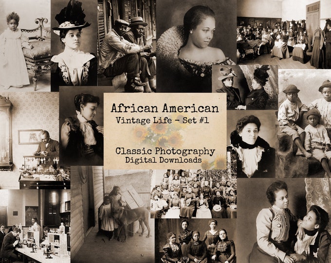 African American Vintage Life Set 1 Digital Ephemera - Etsy
