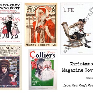 Christmas Magazine Covers - Printable Images, Ephemera, Vintage Art ...