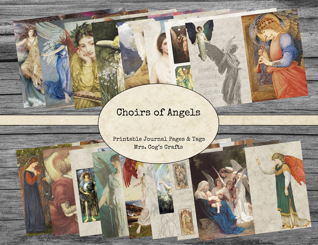 Choirs of Angels Journal - Printable Journal Pages, Digital Journal ...