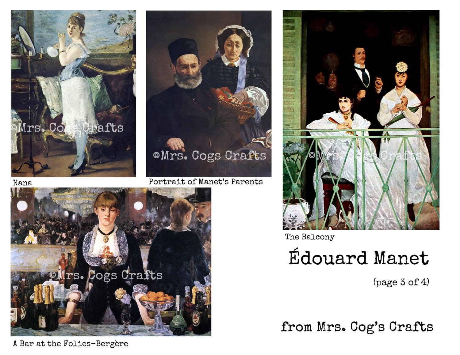 The Modern Art of Édouard Manet - Digital Ephemera Classics, Digital ...