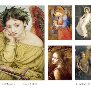 Choirs of Angels Printable Images, Digital Ephemera, Vintage Art ...