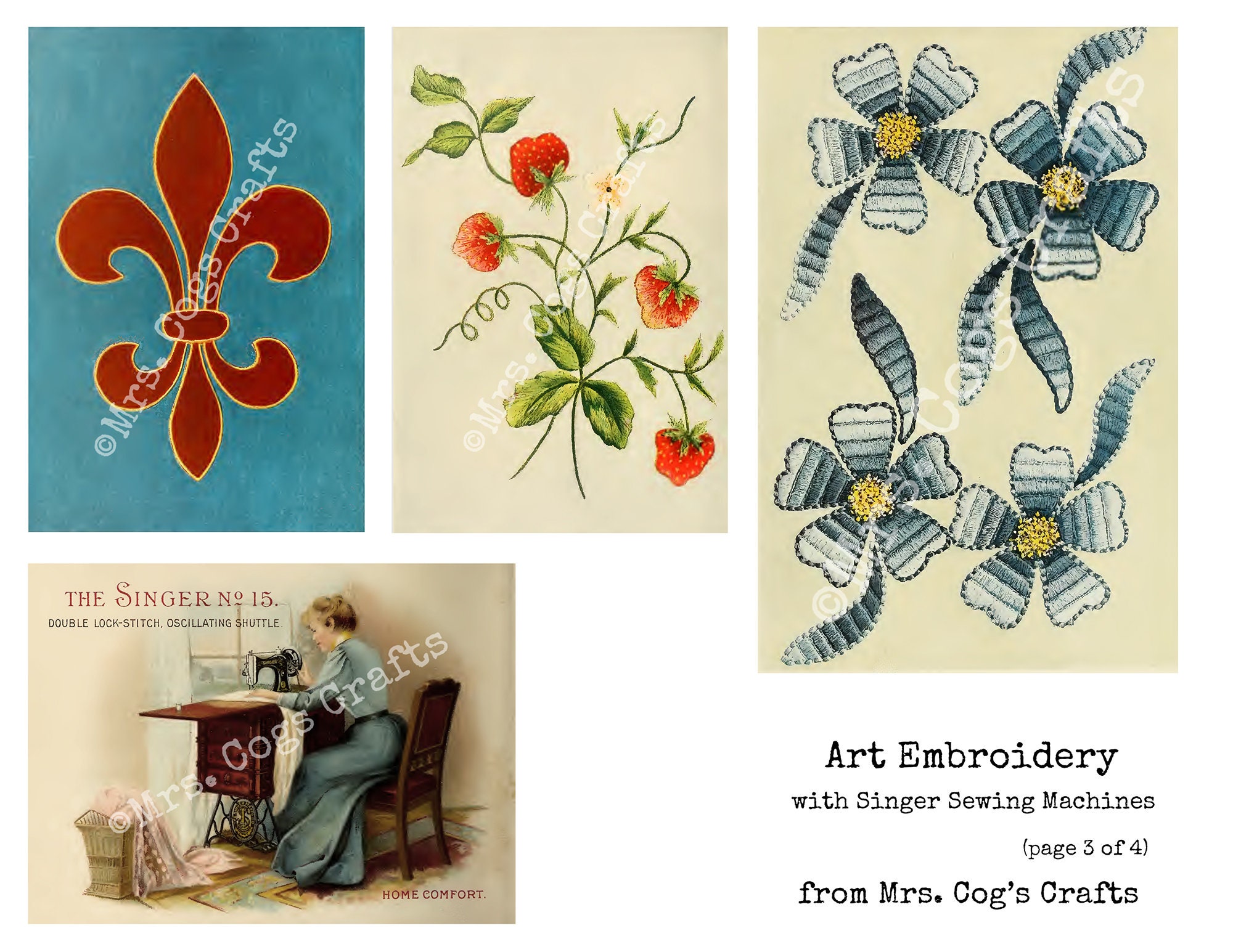 Art Embroidery With Singer Sewing Machines - Printable Stitching ...