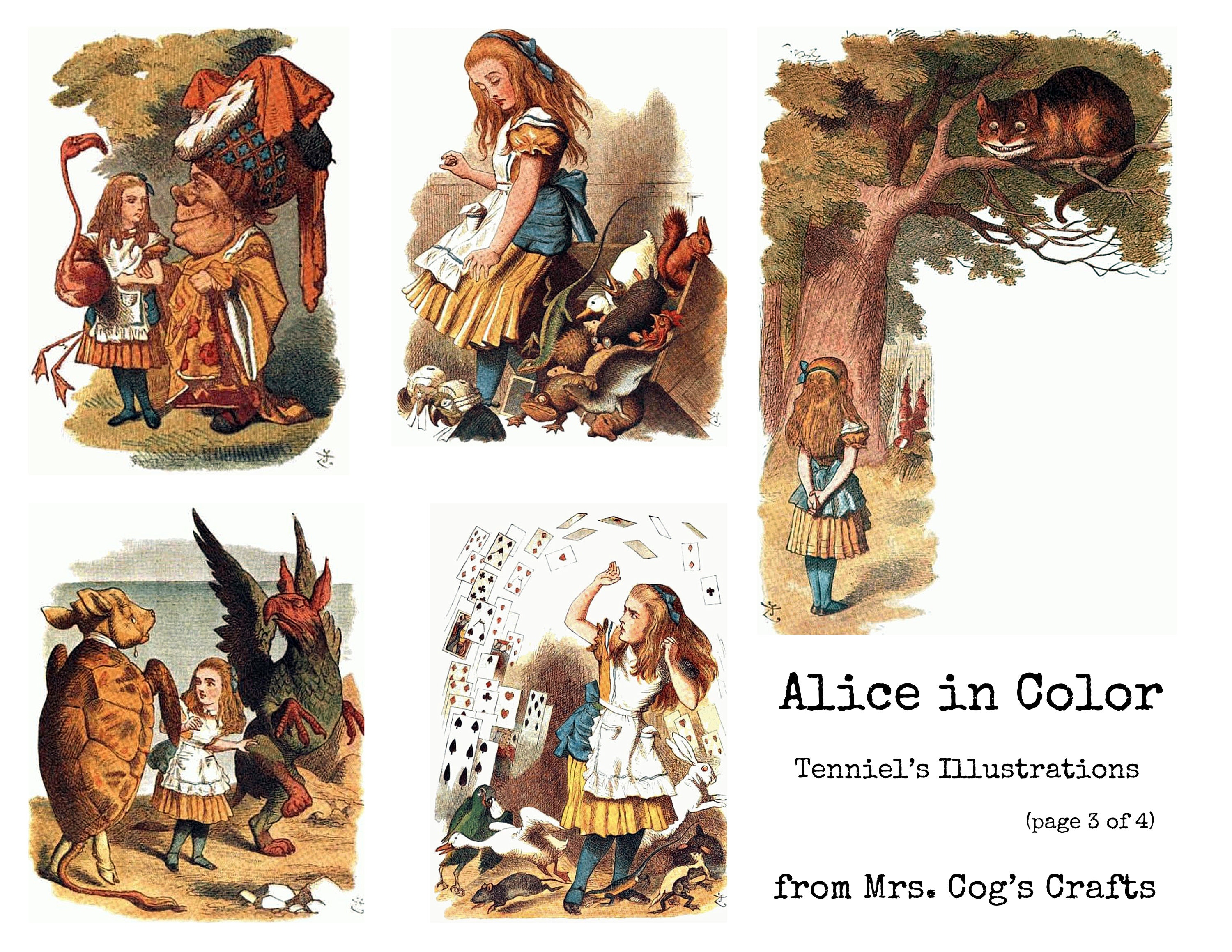 Alice in Color - Digital Ephemera Classics, Printable Images, Vintage ...