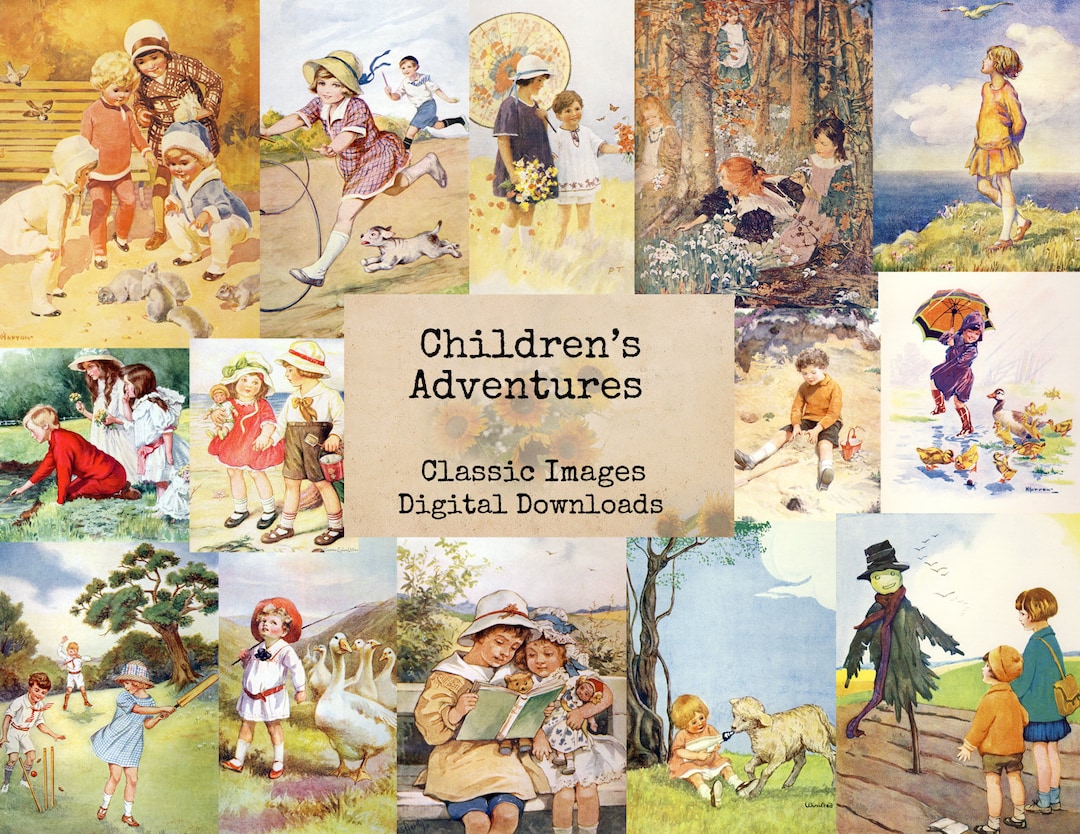 Children's Adventures - Digital Ephemera Classics, Digital Images ...