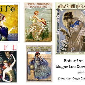 Bohemian Magazine Covers - Printable Images, Ephemera, Vintage Art ...