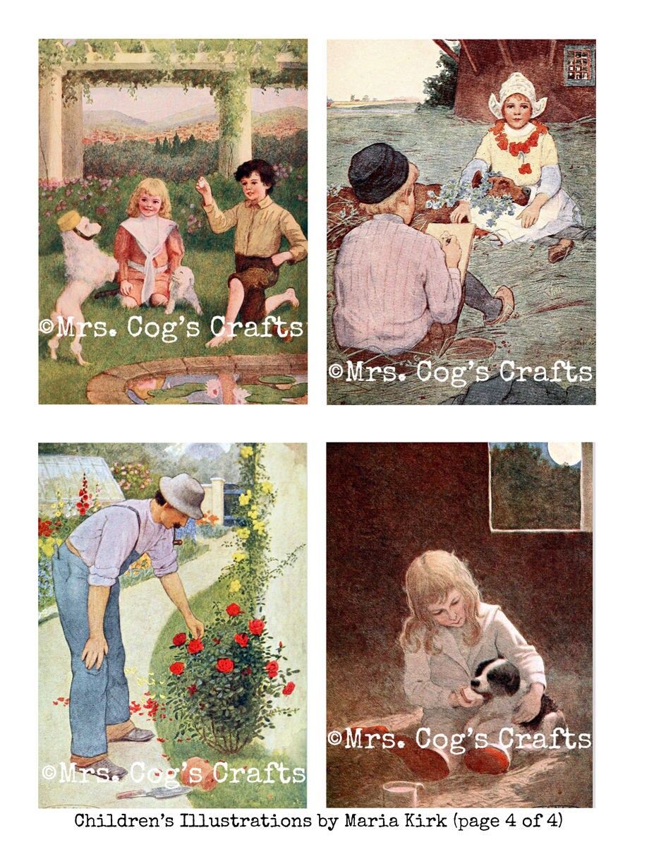 Children's Illustrations by Maria Kirk - Digital Ephemera Classics ...