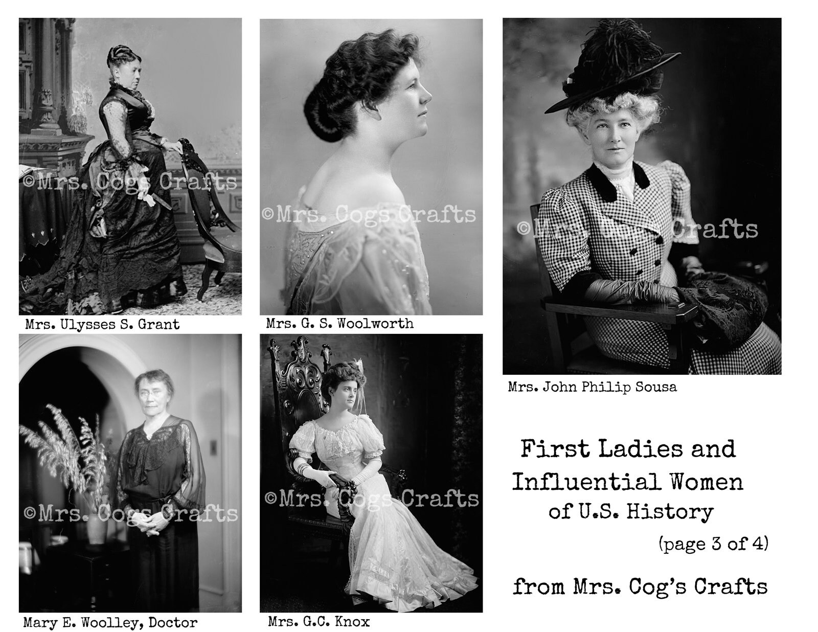 First Ladies and Influential Women From U. S. History | Etsy