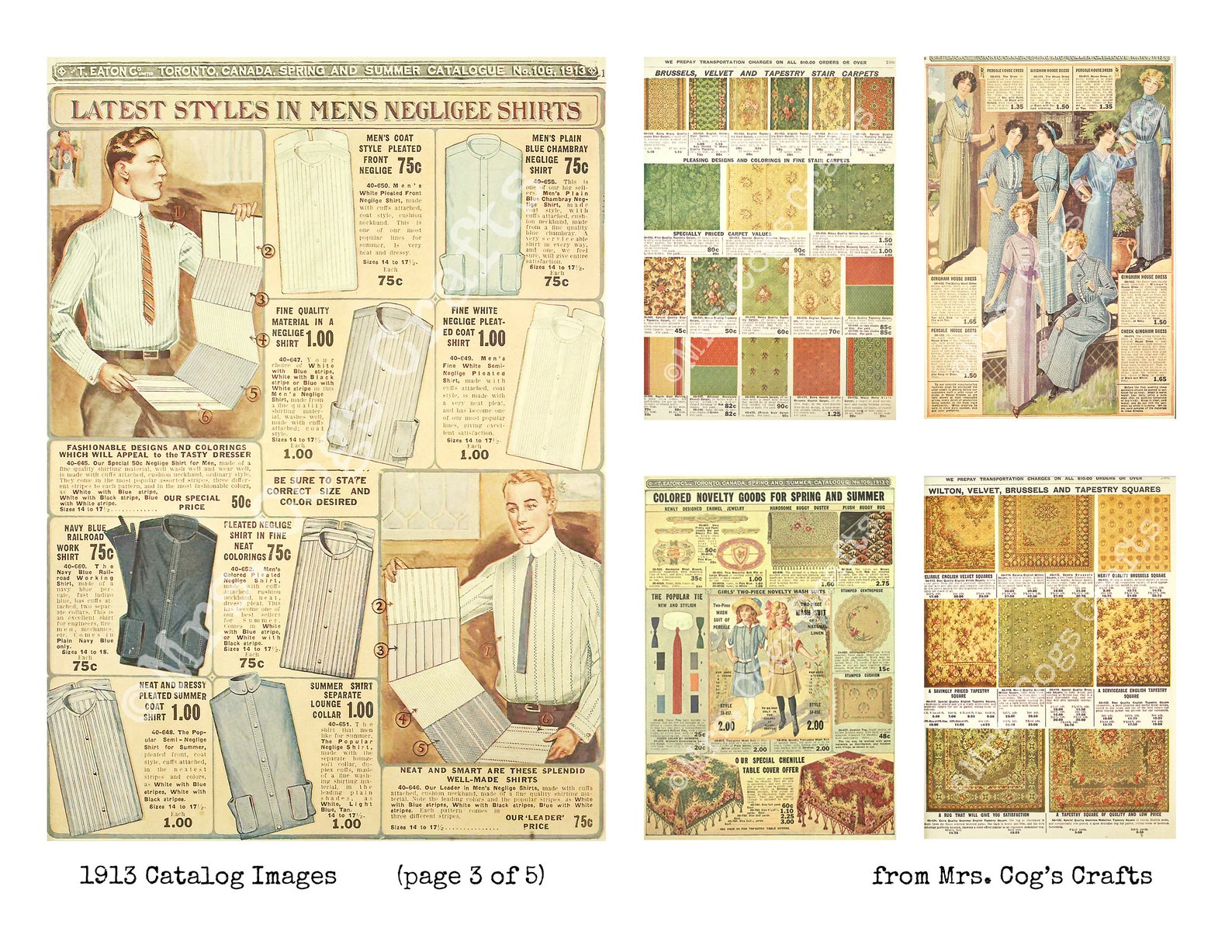 Catalog 1913 - Printable Images, Digital Ephemera, Vintage Art, Instant ...