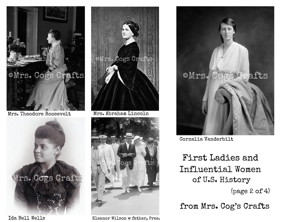 First Ladies and Influential Women From U. S. History | Etsy
