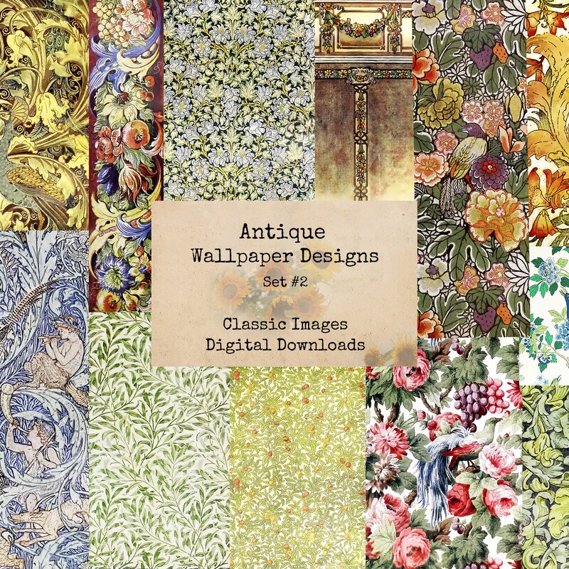 Antique Wallpaper - Etsy