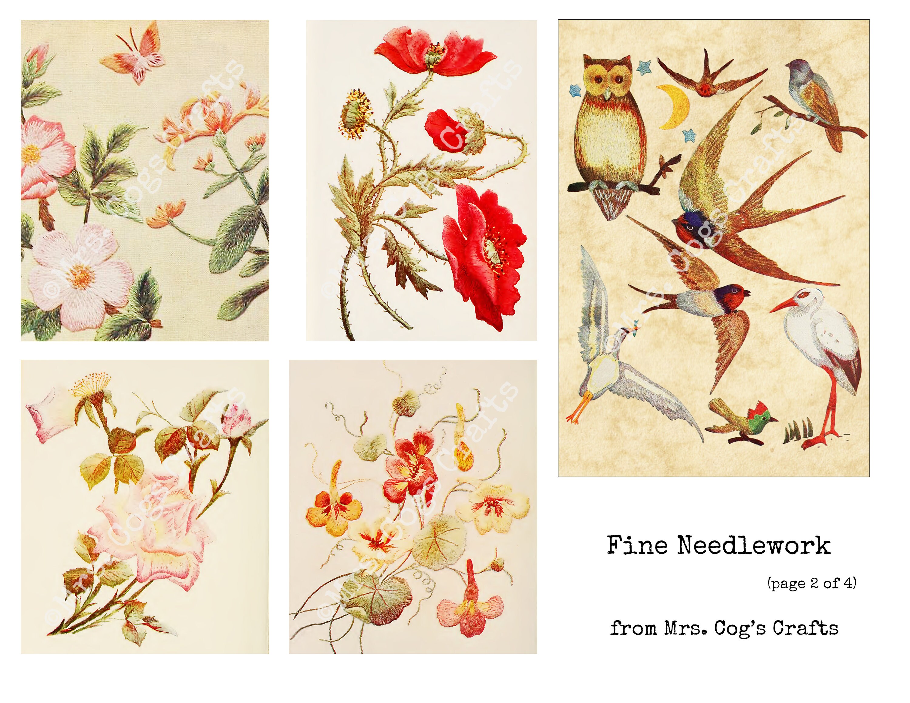 Fine Needlework - Printable Images, Digital Ephemera, Vintage Art ...