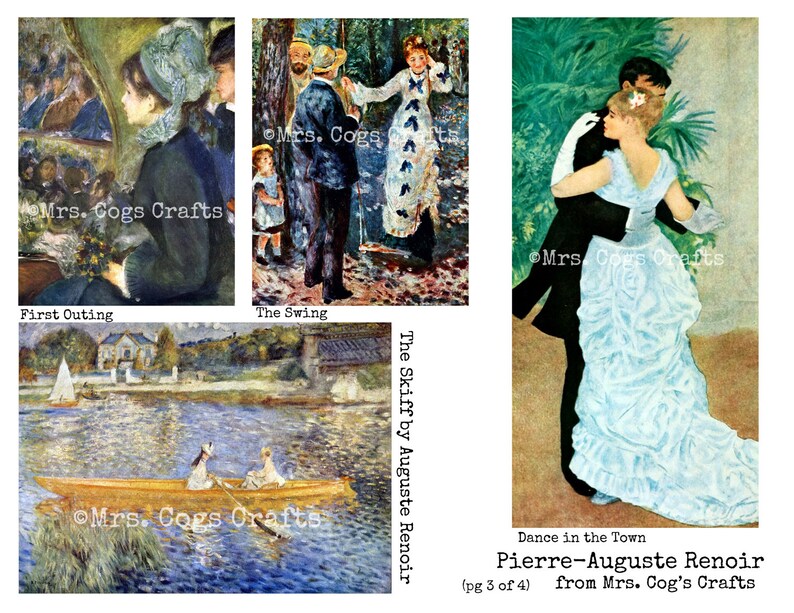 Pierre Auguste Renoir - Impressionist Art - Digital Ephemera Classics ...