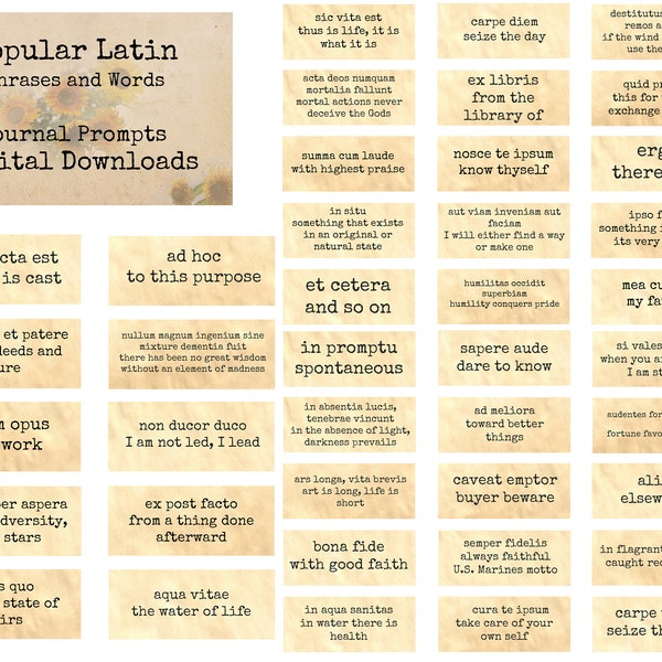 Latin - Etsy