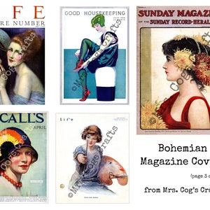 Bohemian Magazine Covers - Printable Images, Ephemera, Vintage Art ...