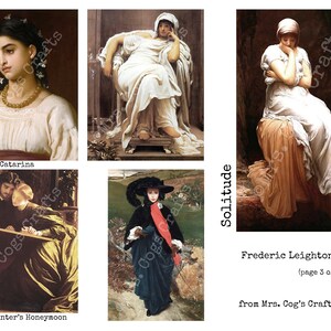 Frederic Leighton - Digital Art Classics, Printable Images, Vintage Art ...
