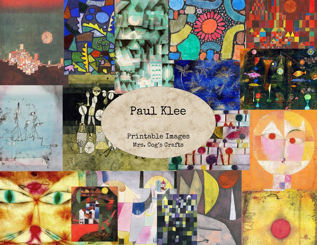 Paul Klee - Modern Artist - Printable Images, Digital Ephemera, Vintage ...