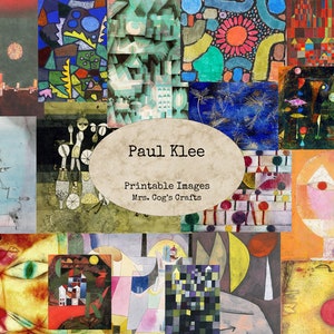 Paul Klee - Modern Artist - Printable Images, Digital Ephemera, Vintage ...