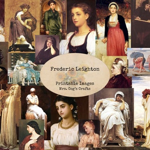 Frederic Leighton - Digital Art Classics, Printable Images, Vintage Art ...