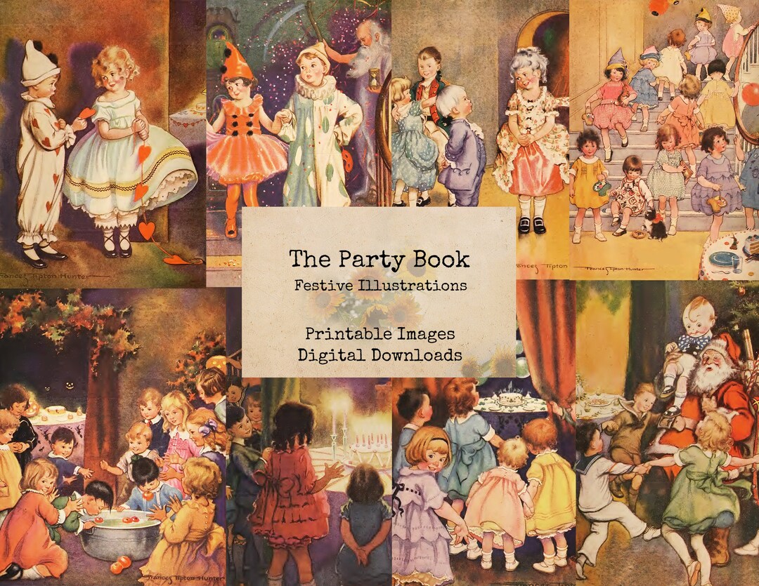 The Party Book - Printable Images, Old Book Pages, Ephemera Classics ...