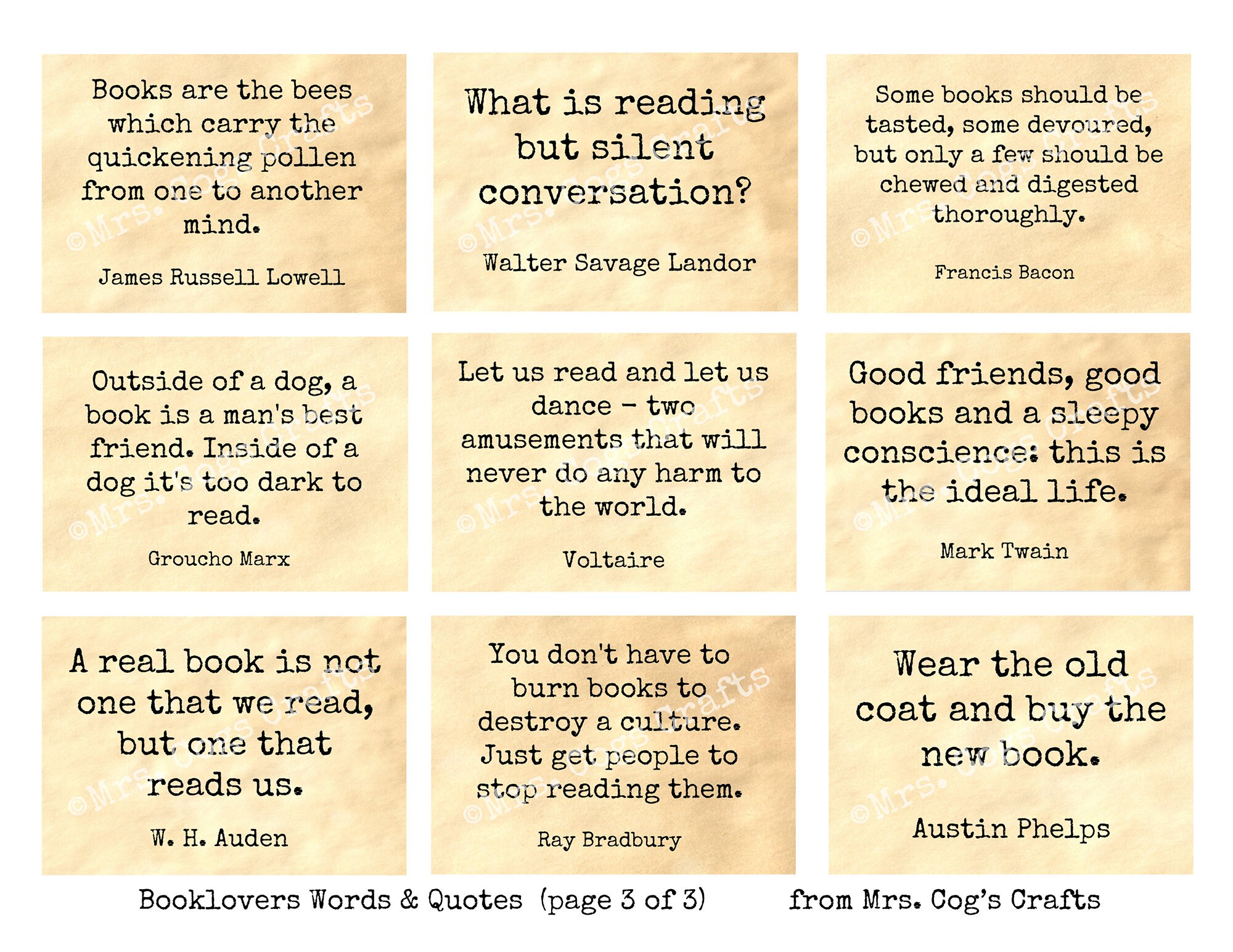 Booklovers Journal Cards Journal Prompts Printable Words | Etsy