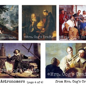The Astronomers - Digital Ephemera Classics, Printable Images, Vintage ...