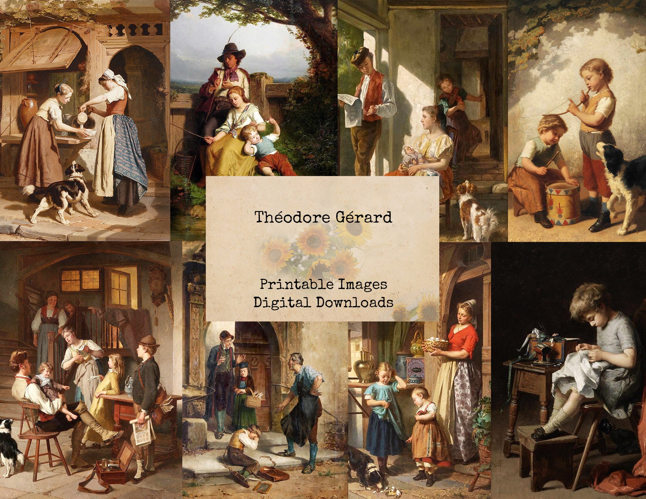 Théodore Gérard - Printable Images, Ephemera Classics, Digital Images ...