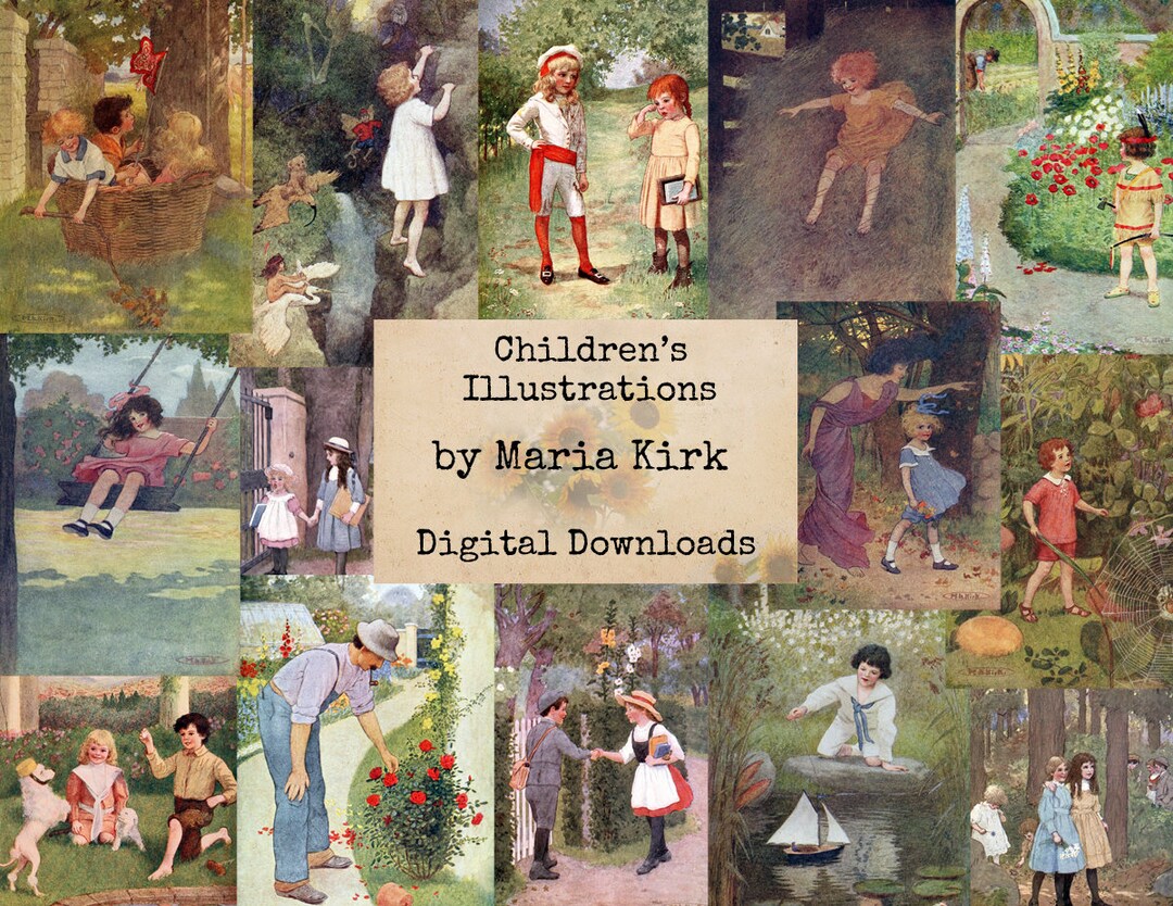 Children's Illustrations by Maria Kirk - Digital Ephemera Classics ...