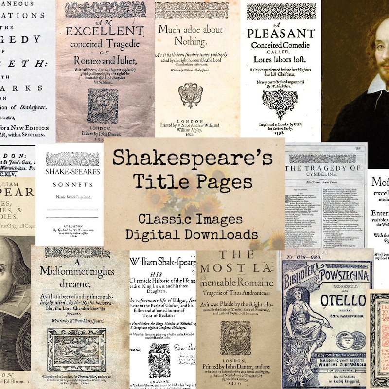 Shakespeare Posters - Etsy