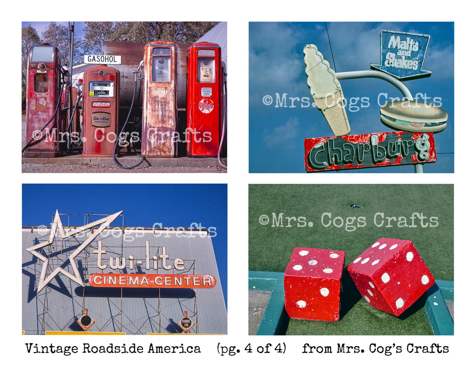 Vintage Roadside America Digital Ephemera Digital Images | Etsy