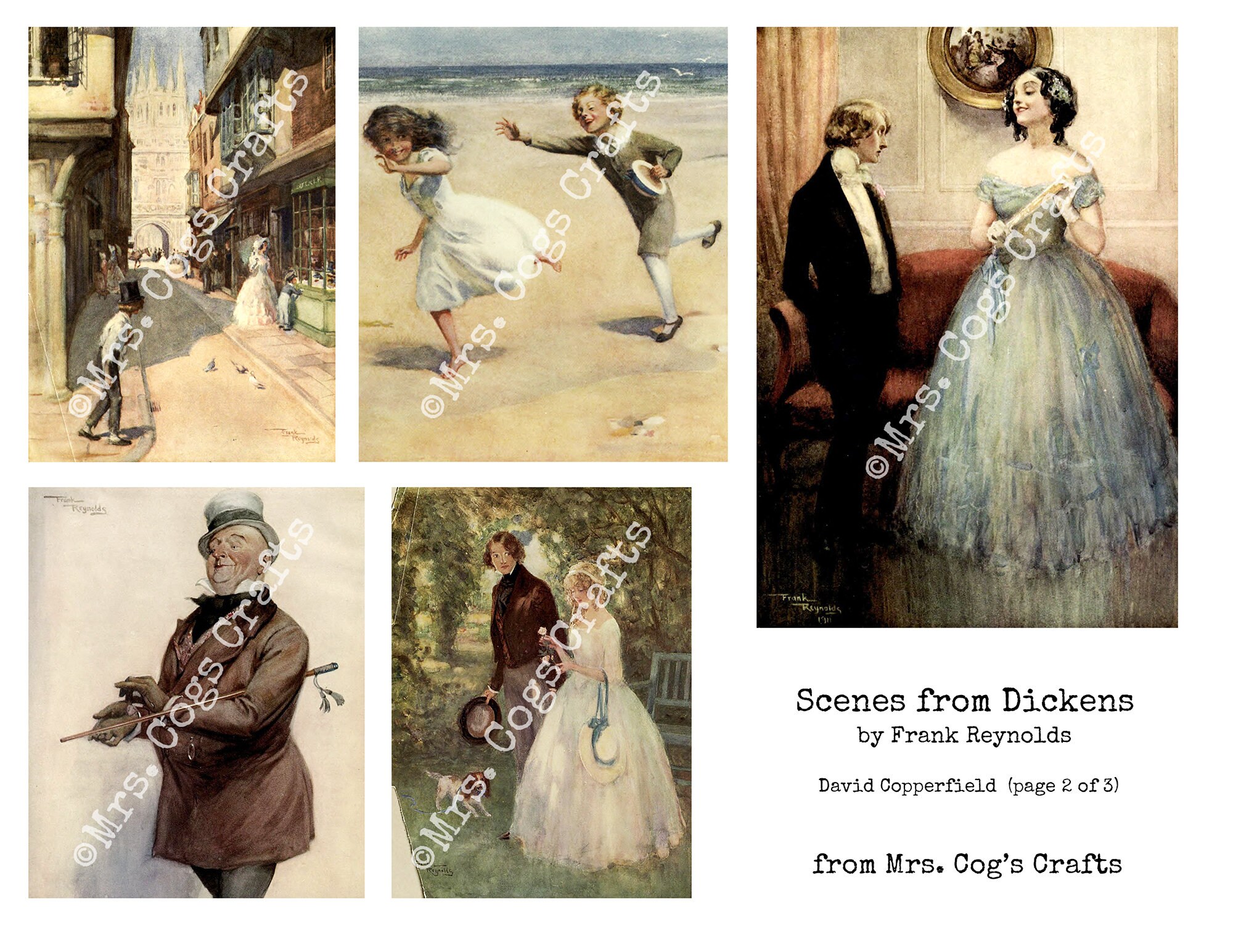 Scenes From Dickens by Frank Reynolds - Digital Ephemera Classics ...