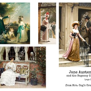 Jane Austen and the Regency Era - Printable Images, Ephemera Classics ...