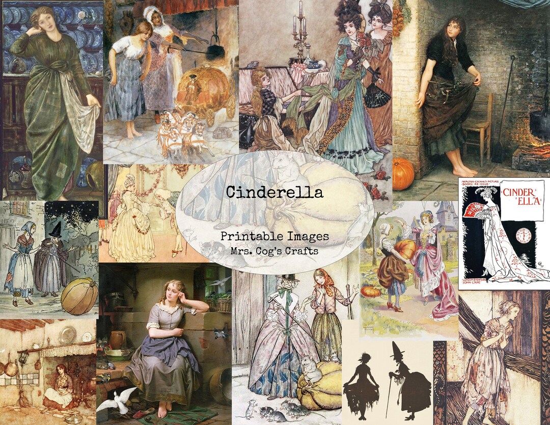 Cinderella - Digital Ephemera Classics, Printable Images, Instant ...