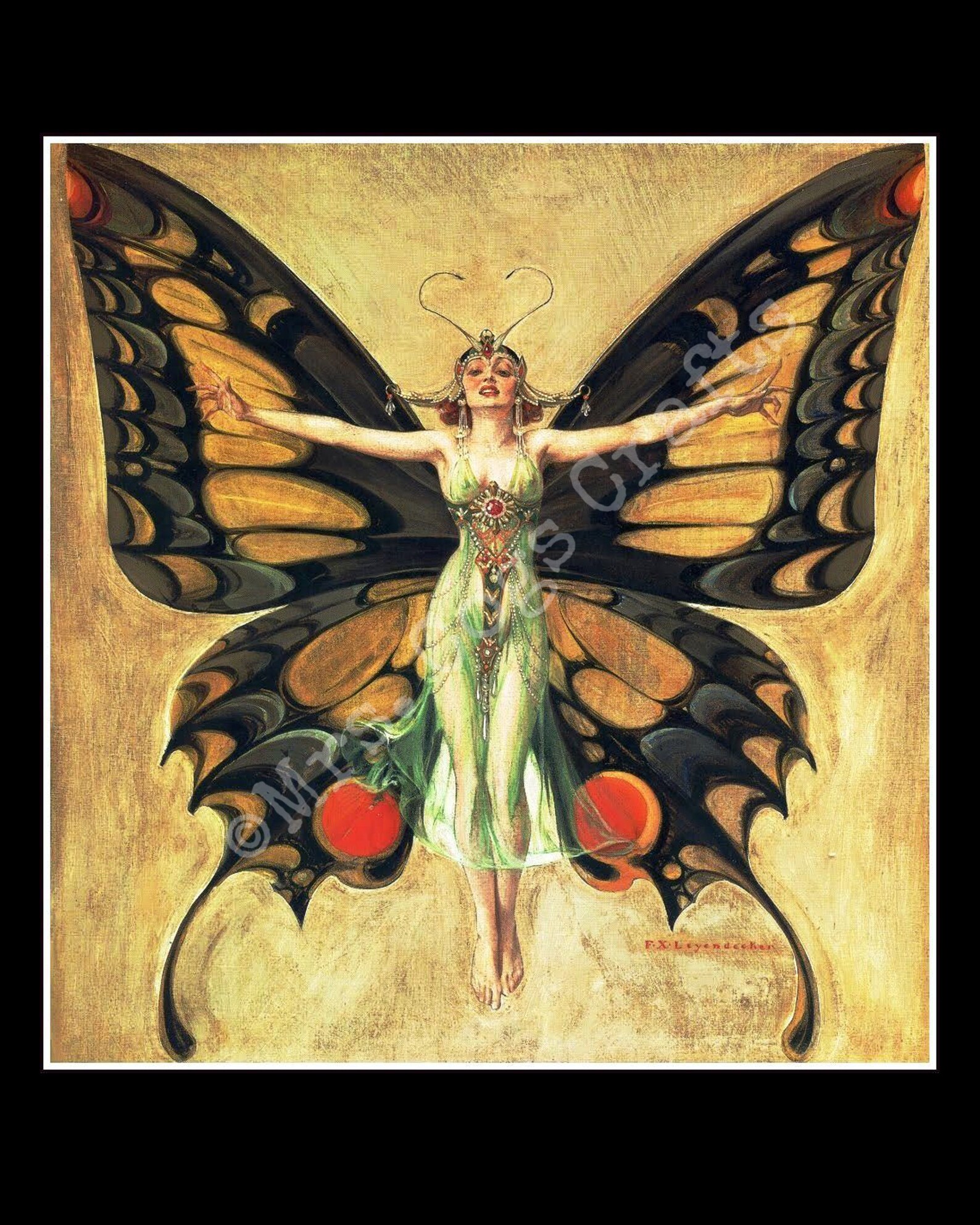 The Flapper Vintage Wall Art Instant Download Printable | Etsy