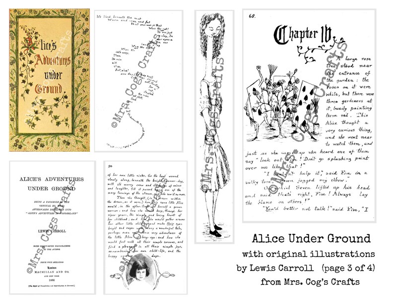 Alice Under Ground - Illustrated by Lewis Carroll - Ephemera Classics ...
