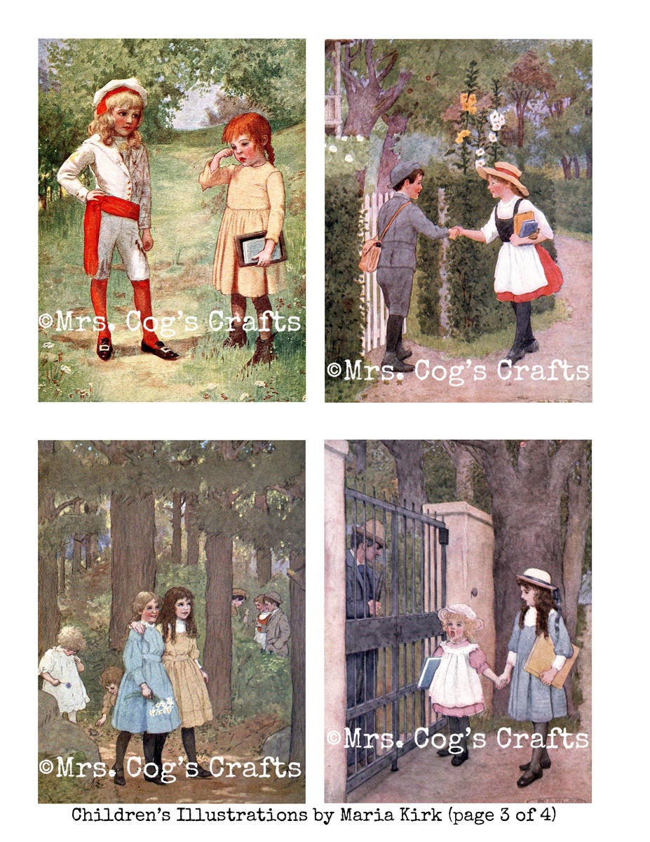 Children's Illustrations by Maria Kirk - Digital Ephemera Classics ...
