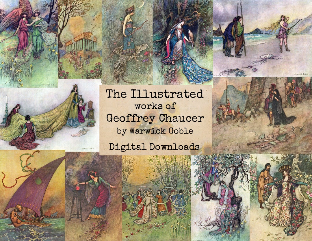 Warwick Goble - Geoffrey Chaucer's Works, Digital Ephemera Classics ...