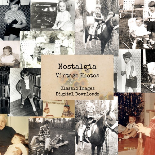 Nostalgia Vintage Photos From Childhood Printable Photos | Etsy