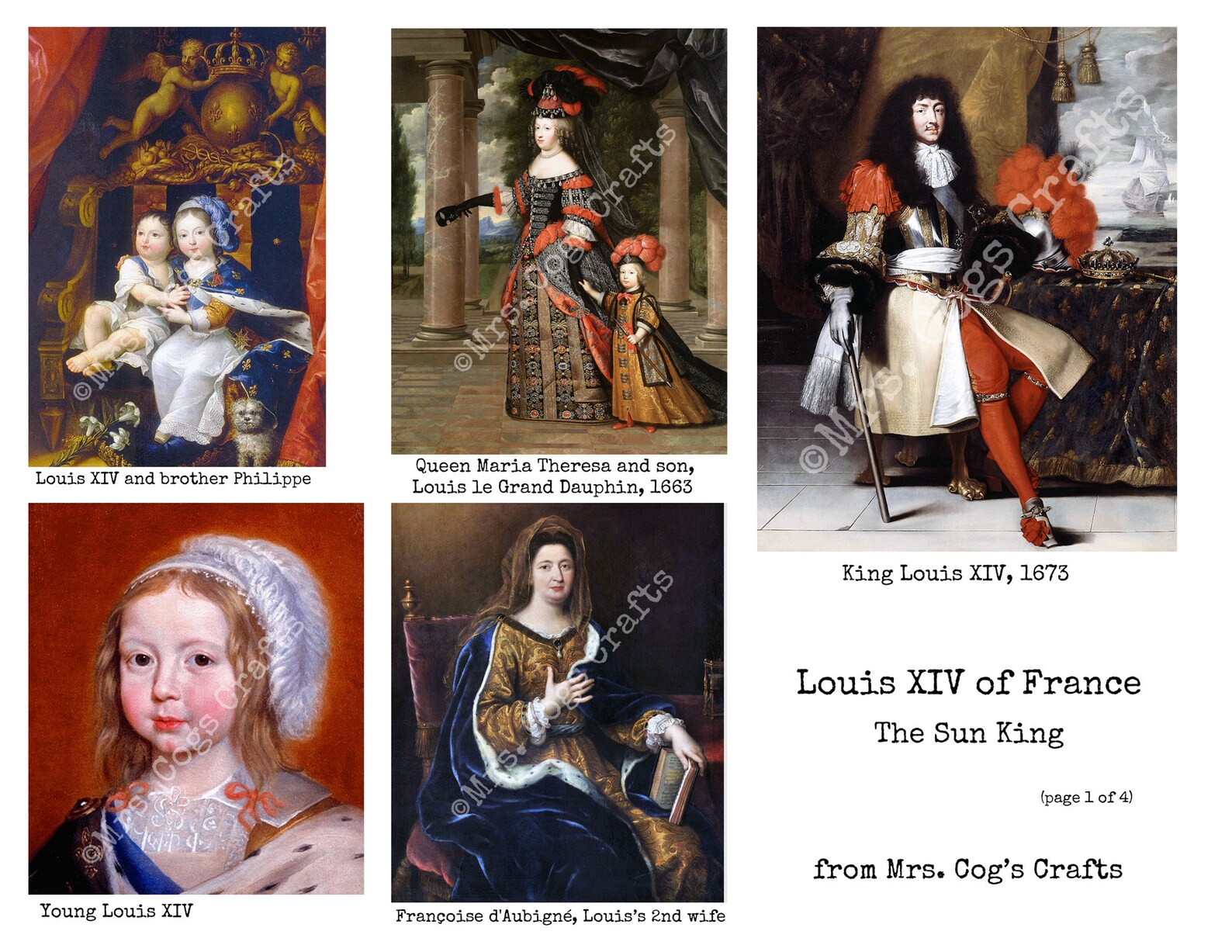 The Sun King Louis XIV Printable Images Vintage Art | Etsy