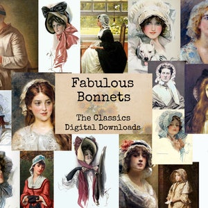 Fabulous Bonnets - Digital Ephemera Classics, Digital Images, Vintage ...