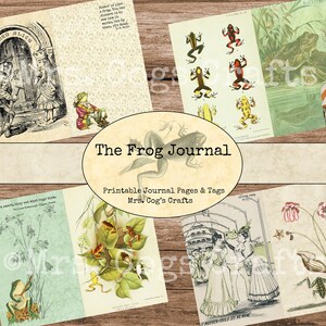 The Frog Journal - Junk Journal Kit, Printable Journal, Digital Journal ...