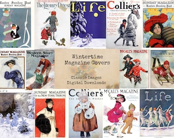 Bohemian Magazine Covers Printable Images Ephemera Vintage | Etsy