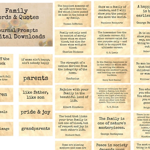 Positive Thinking Words & Quotes Journal Prompts - Etsy