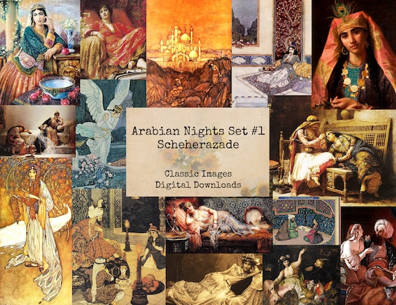 Arabian Nights Set 1 Scheherazade Printable Images | Etsy Australia