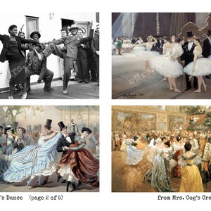 Let's Dance - Digital Ephemera, Printable Images, Vintage Art, Instant ...