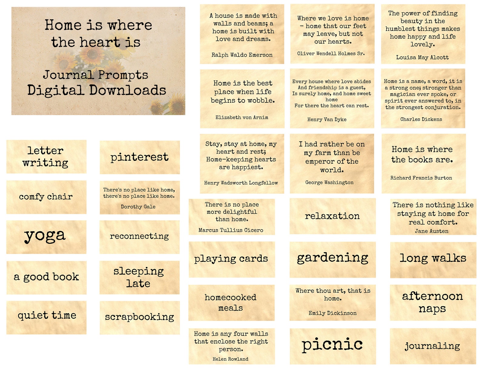 Home is Where the Heart is - Words & Quotes - Journal Prompts ...