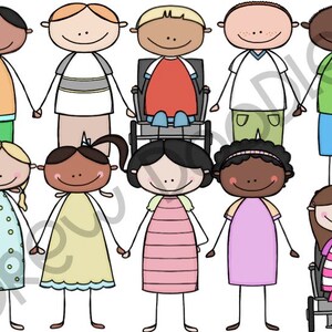 School Friends Digital Clip Art Set Instant Download - Etsy